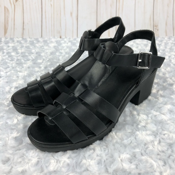 wild fable | Shoes | Wild Fable Cierra Black Fisherman Pump Sandals ...